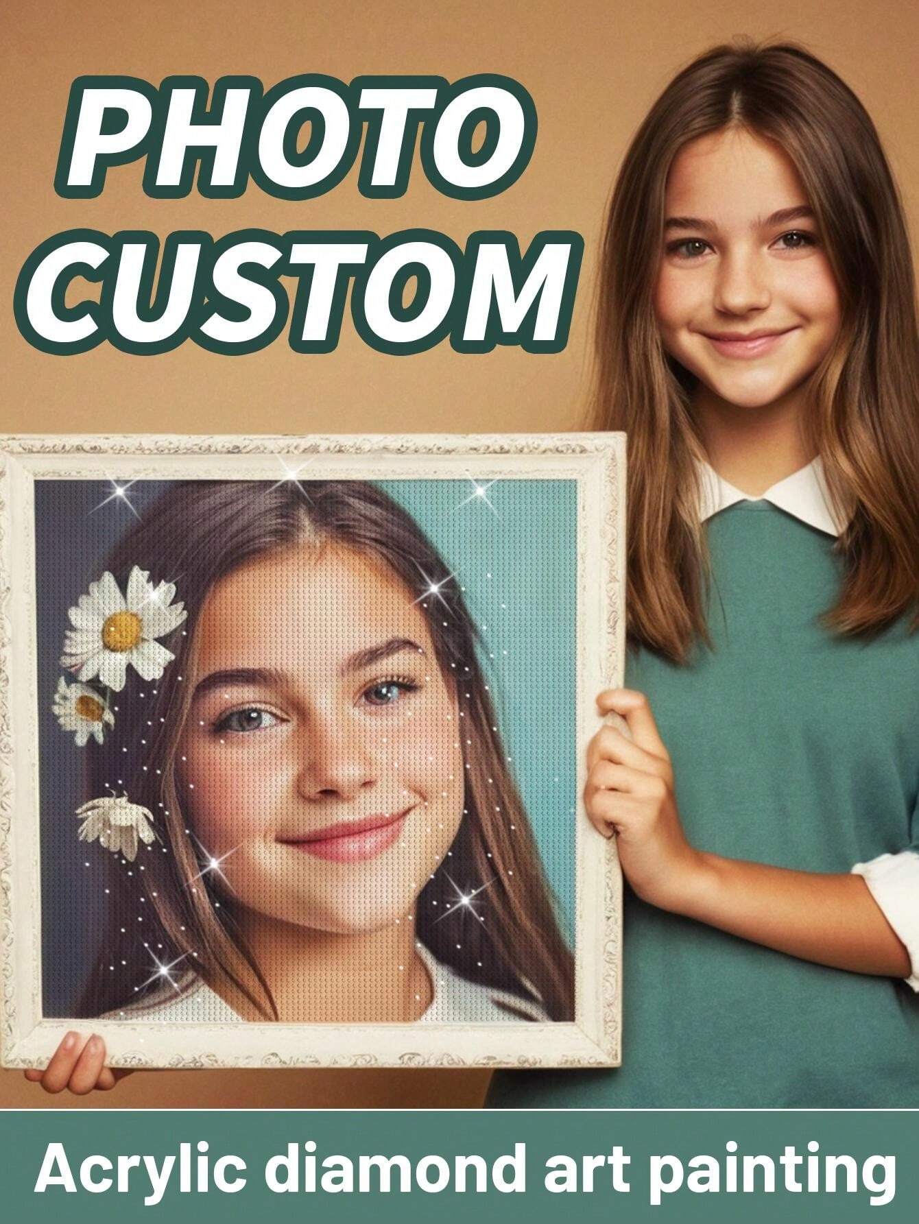 Pittura artistica di diamanti personalizzata da foto, Pittura artistica di diamanti ...