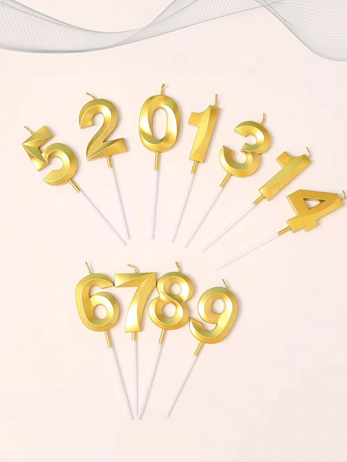 1pc Opera House Style Number Birthday Candle, Ideal For Cake Decoration ...