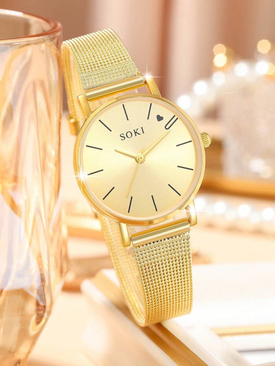 SOKI SOKI Ladies Watch 6pcs/Set Ladies Casual Quartz Watch And Bracelet ...