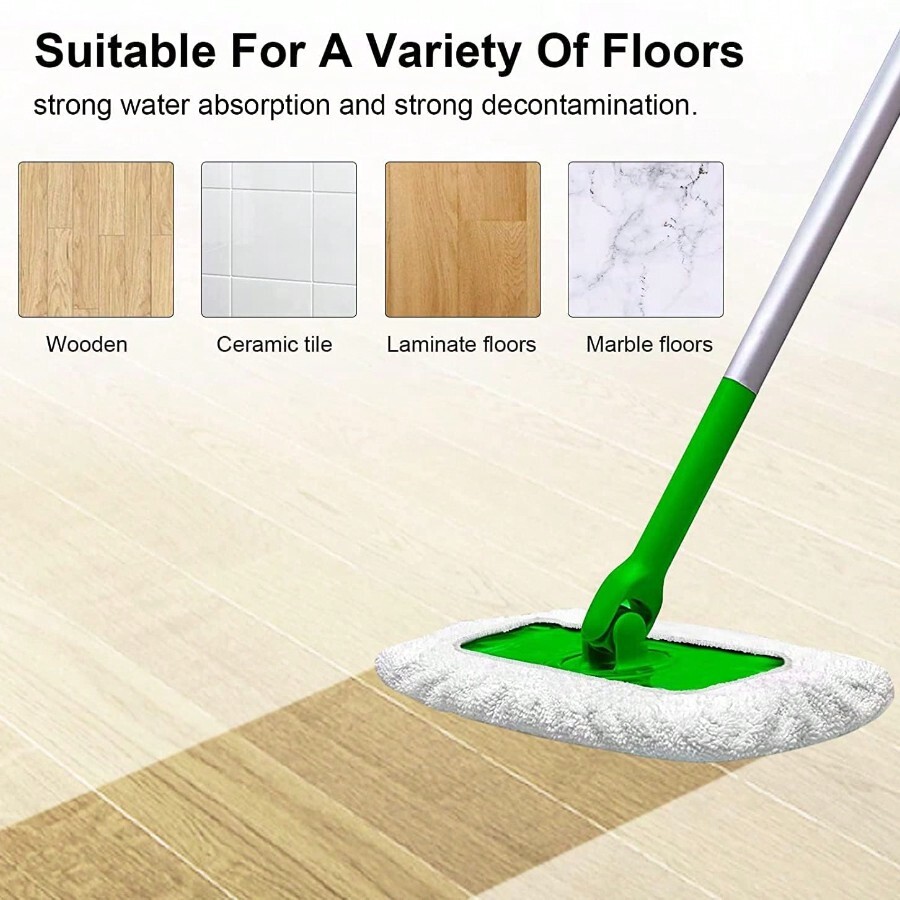 1/4/10 Packs Reusable Wet Pads Refill Mop Pads Compatible With Sweeper ...