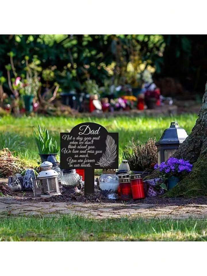 Headstone Decorations For Dad | Shelly Lighting