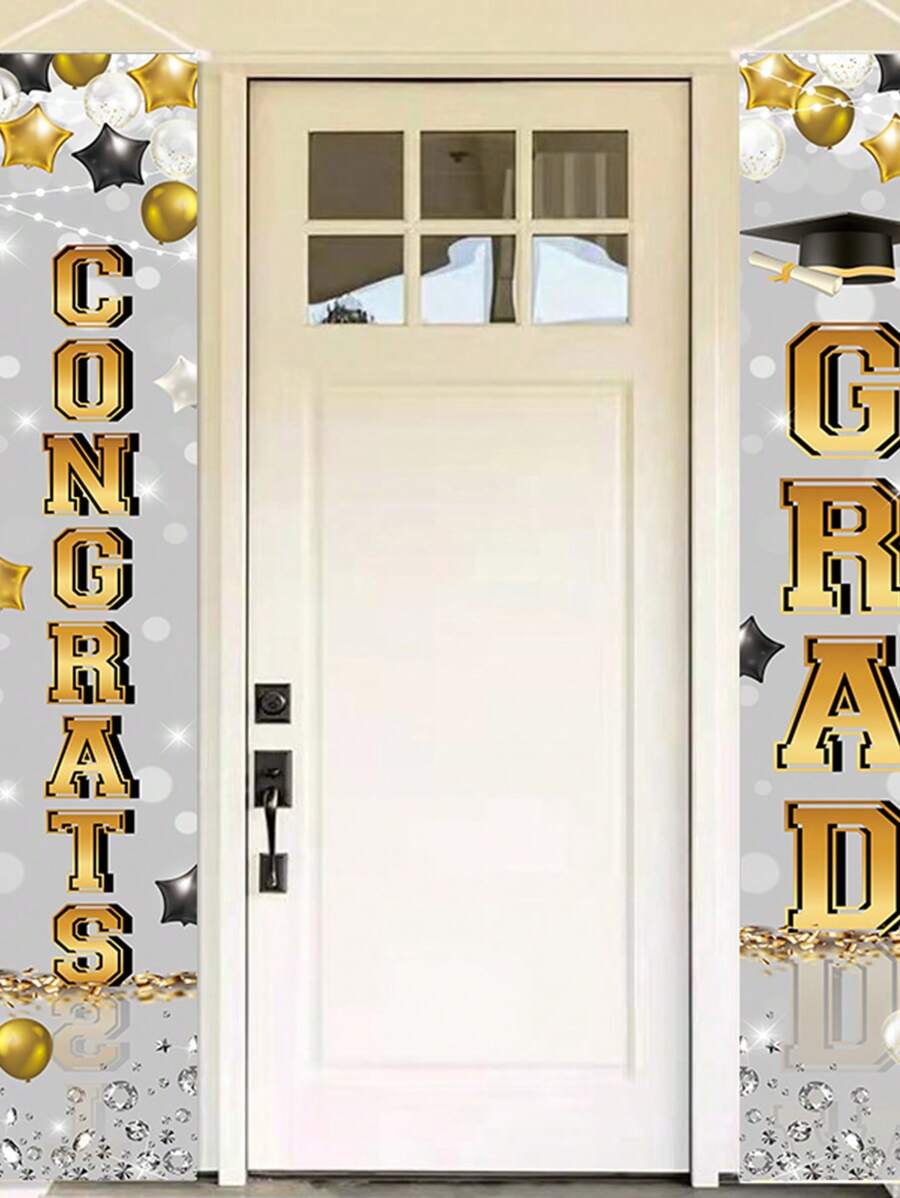 Decoraciones de graduación 2024 Clase de 2024, banderín de letrero de ...