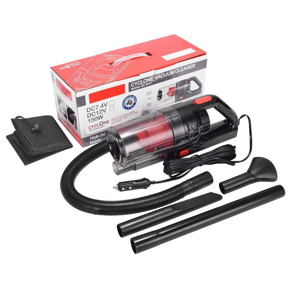 Rainco שואב אבק לרכב Rainco - שואב אבק נייד לרכב, אלחוטי בעל עוצמה ...