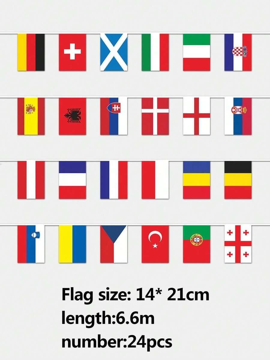 Flags Of 24 Finalists For UEFA Euro 2024 | SHEIN USA