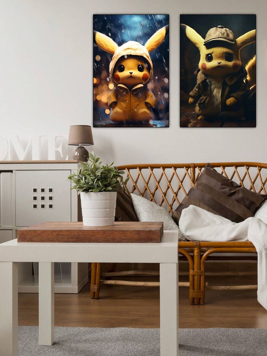1pc Japanese Anime Peripheral Figure Canvas Decorative Painting Poster ...