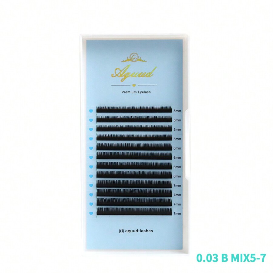 Aguud Lower Lash 12 Rows Bottom Lash Extensions Short Mix5-7mm Short ...