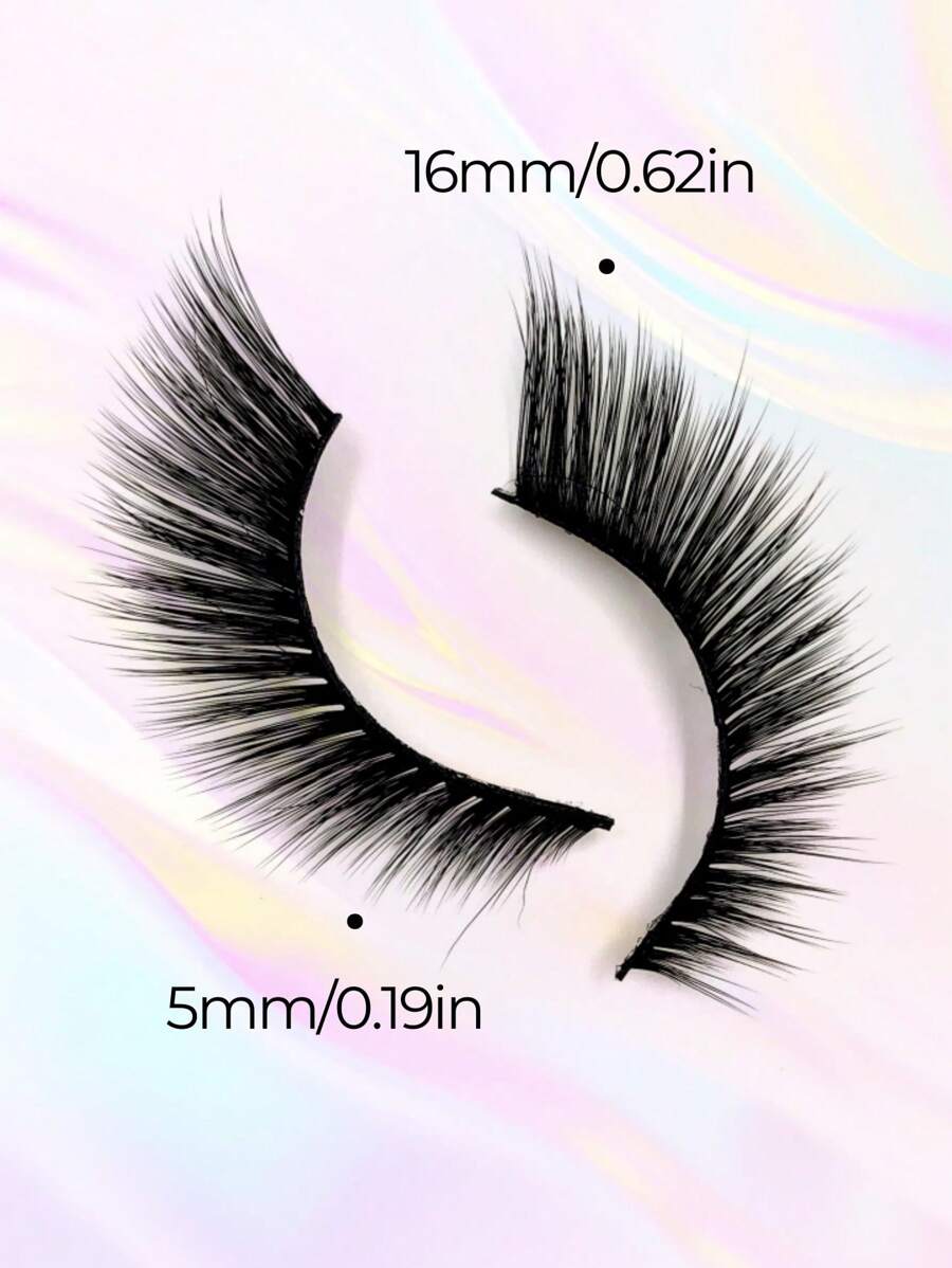 5 Pairs Cat Eye Effect Lashes Natural Long Curly Fox Eye Manga Lashes ...