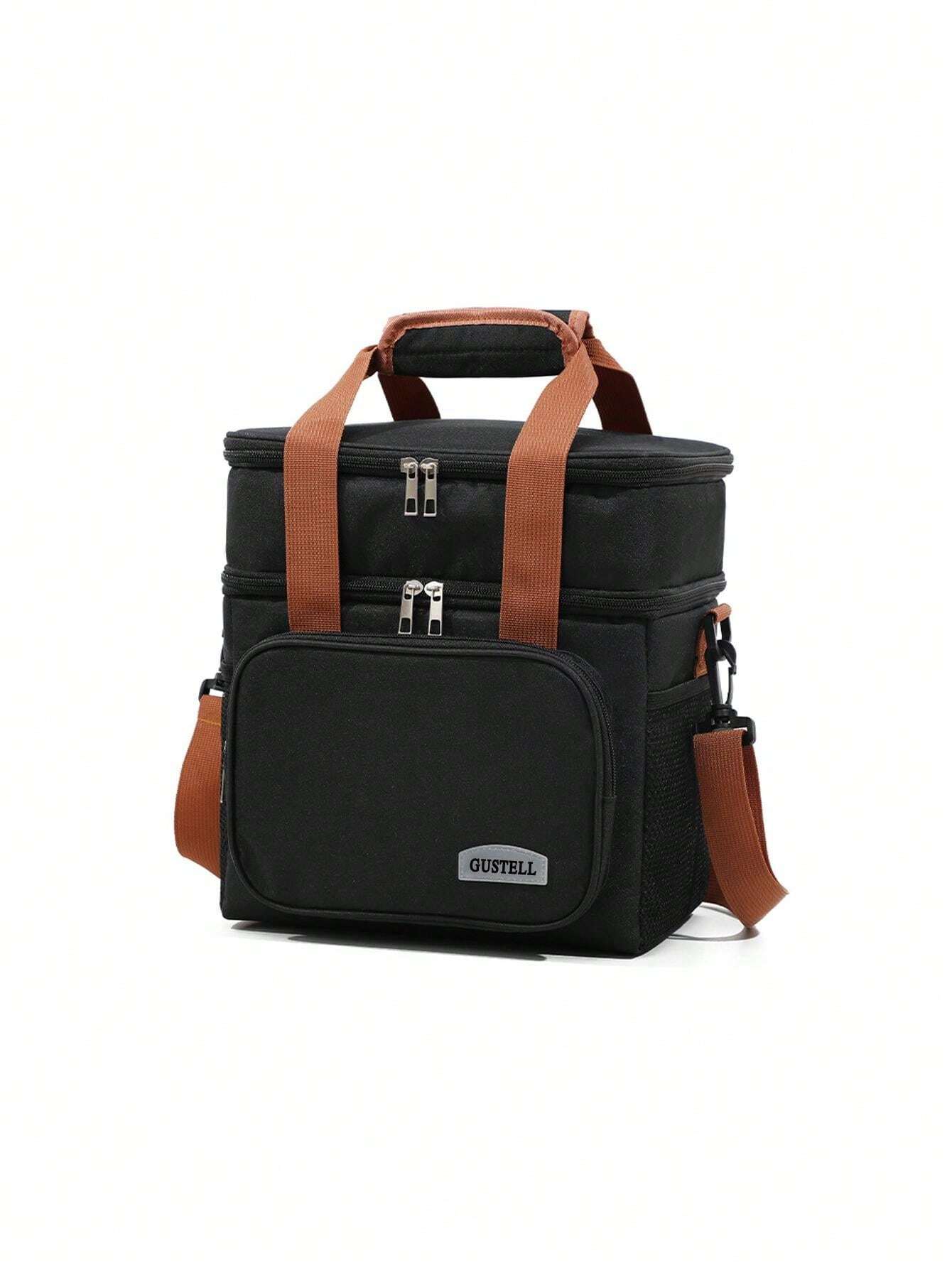 1pc 11-Inch Solid Color Double-Layered Thickened Ice Bag Lunch Box With ...