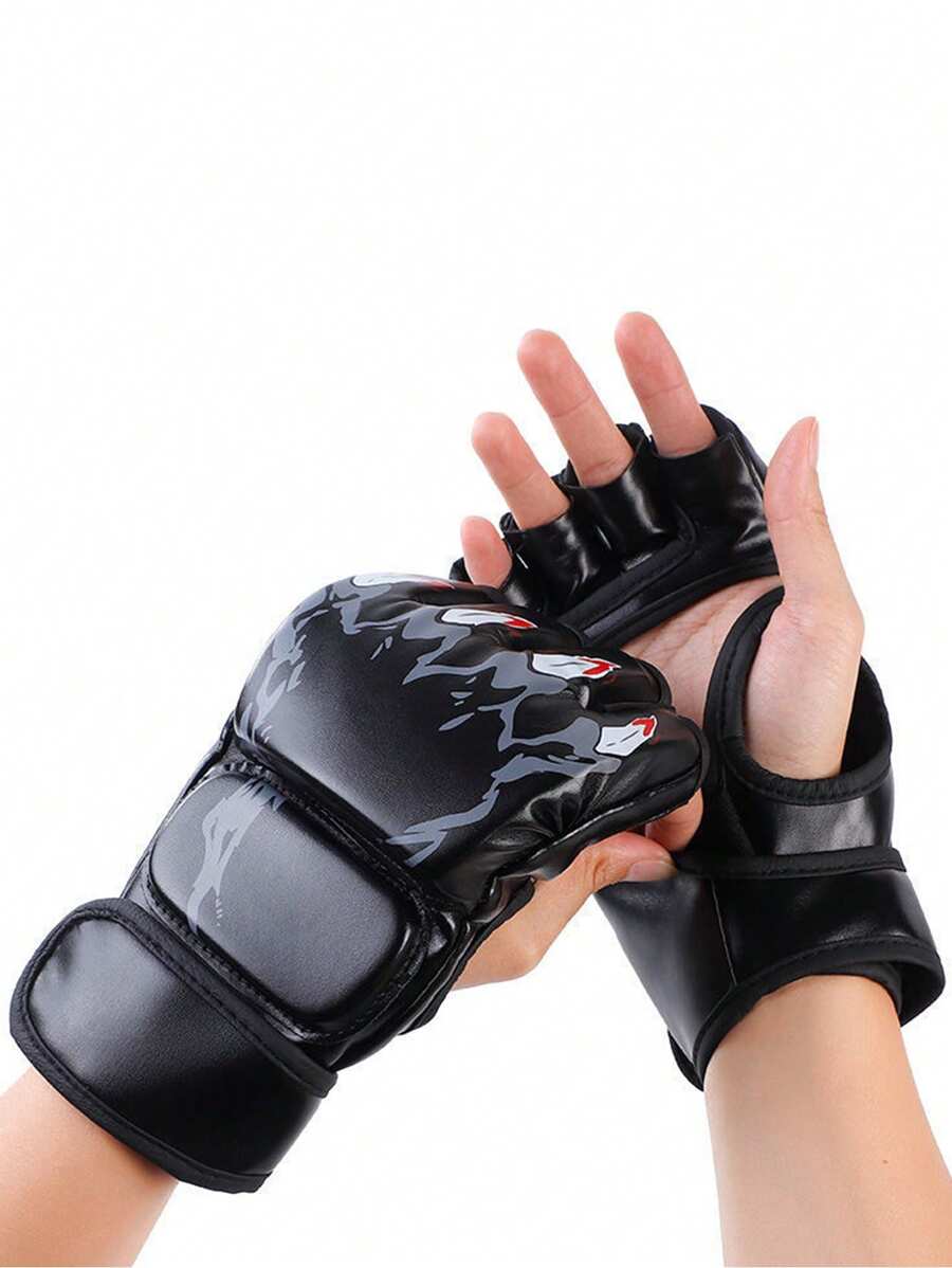 Adult Boxing Training Sanda Half Finger Tiger Claw Boxing Gloves ...