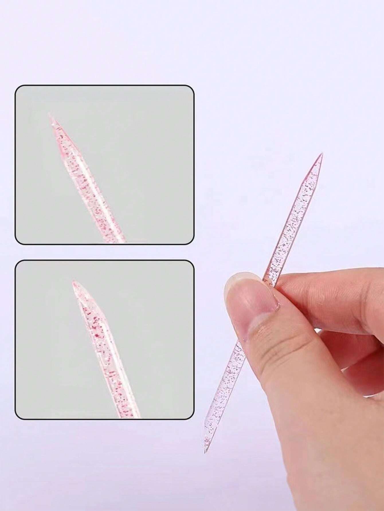 100Pcs/Pack Pink Double-Ended Crystal Dotting & Glue Picking Pen With ...
