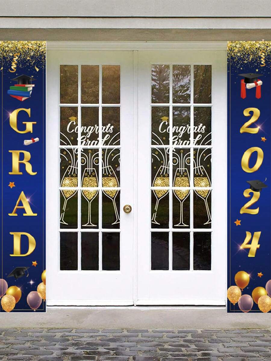 2024 Graduation Decorations Class Of 2024, Congrats Grad Porch Sign ...