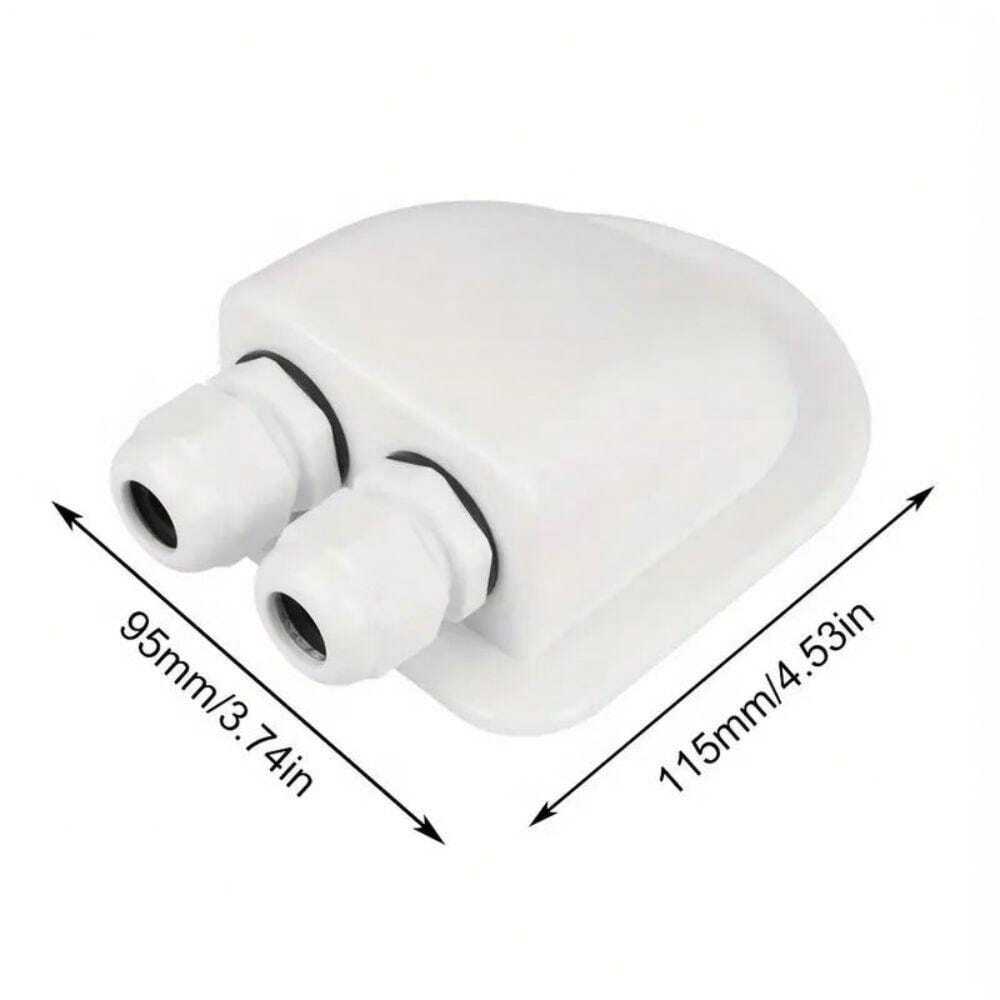 Double-Blank White Car Wire Junction Box And Solar Panel Roof Wire ...