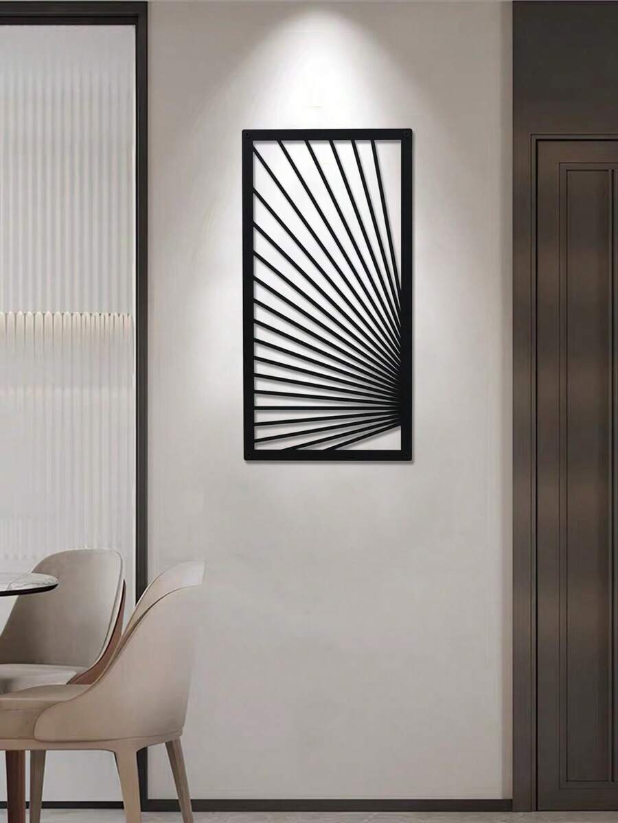 A Modern And Simple Style Iron Wall Decor Featuring Black And White ...