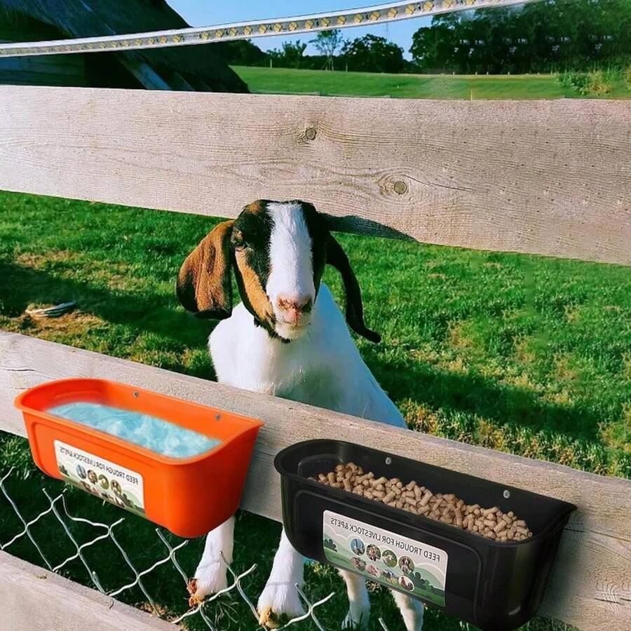 Hanging Chicken Duck Goose Feeding Trough, Cow Sheep Horse Drinking And ...