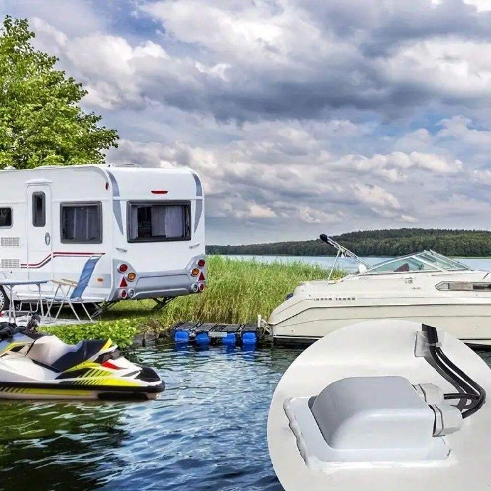 Vit Bil Kabel Låda Och Solig Panel Tak Kabel Låda | SHEIN SE