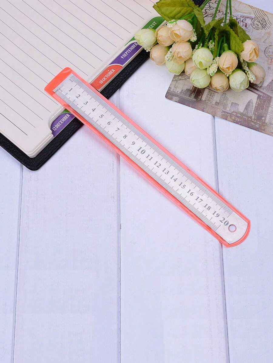 Regla de acero inoxidable de 1 pieza 8 pulgadas 20 cm Regla métrica en ...