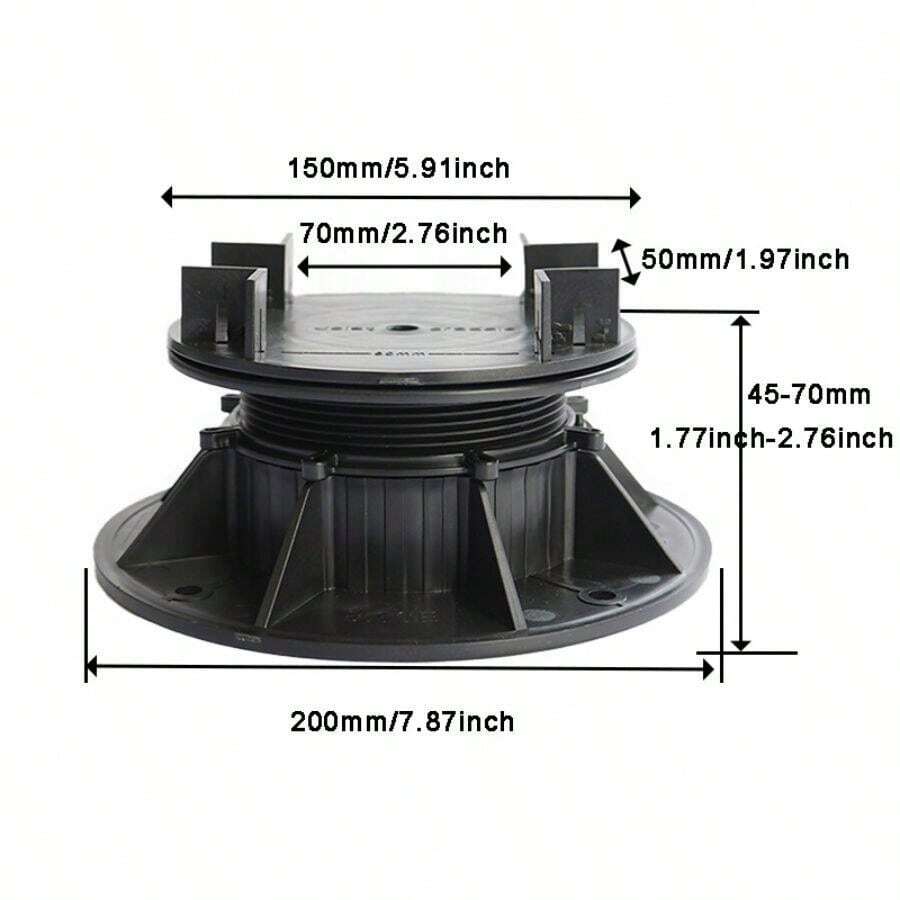 7 Sets Of 45-70mm Adjustable Height Plastic Floor Support Base Strong ...