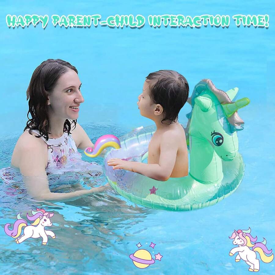 Pvc Inflatable Unicorn Swim Ring Swimming Pool Tube Float Fun Beach ...