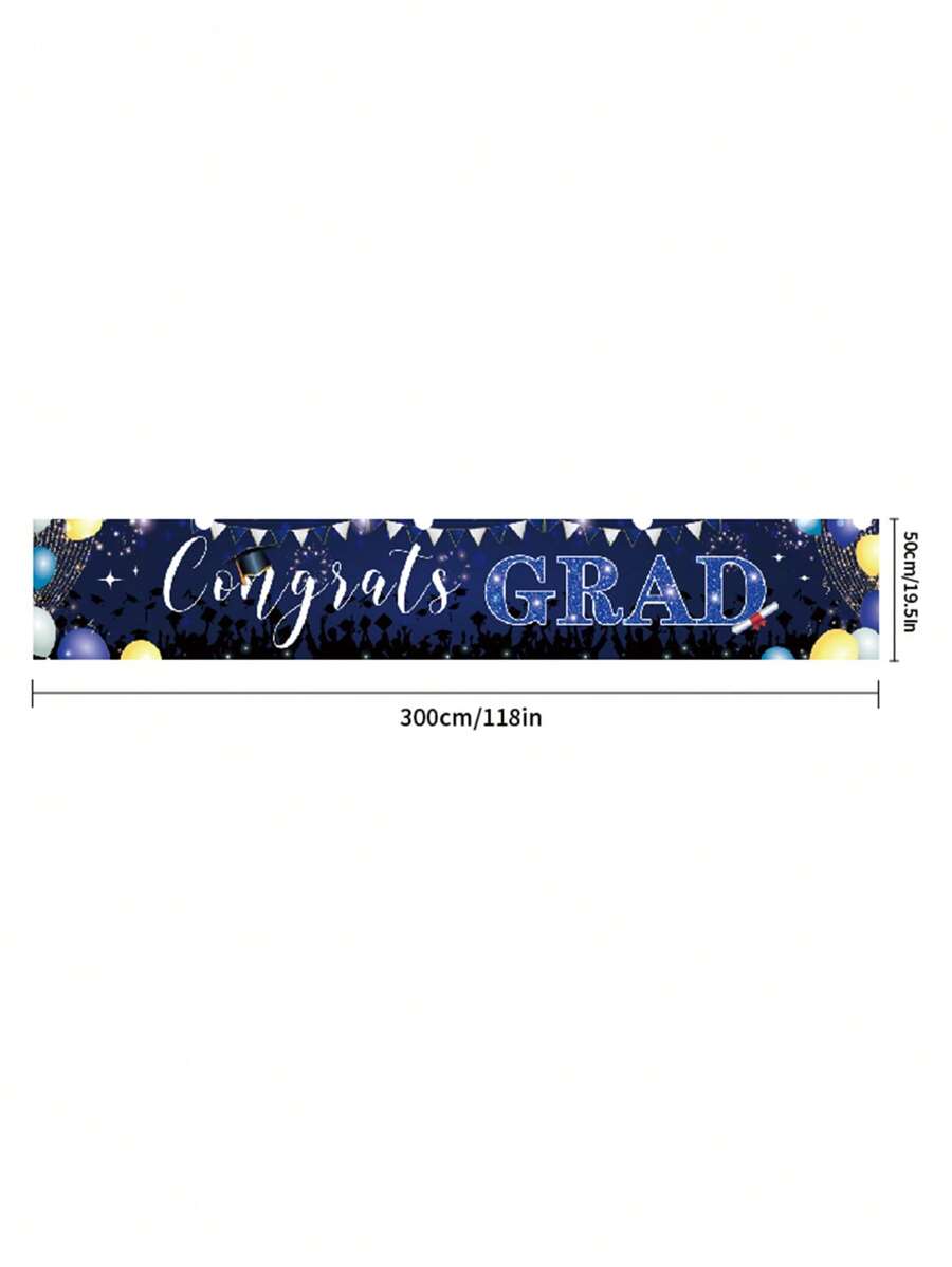 2024 Blue H Graduation Yard Banner- Outdoor Graduation Yard Sign - Grad ...