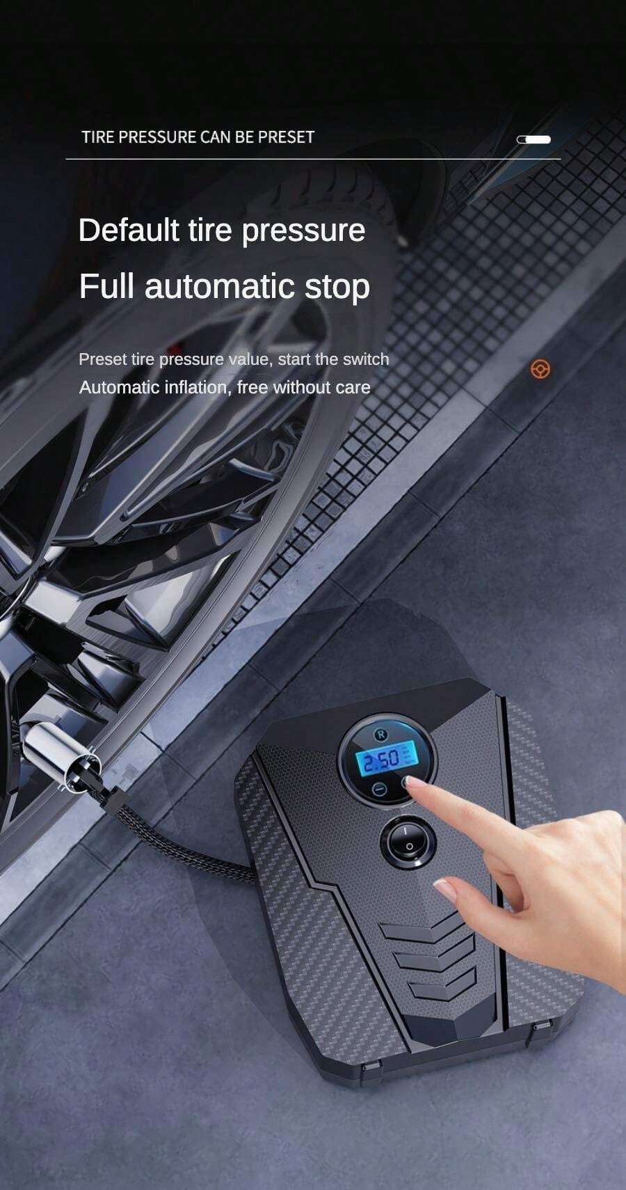 Car Mounted Inflation Pump, Portable Car Inflation Cylinder, Electric ...