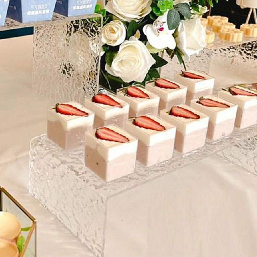 1pc High-End Acrylic Dessert Table Buffet Display Rack Banquet Buffet ...
