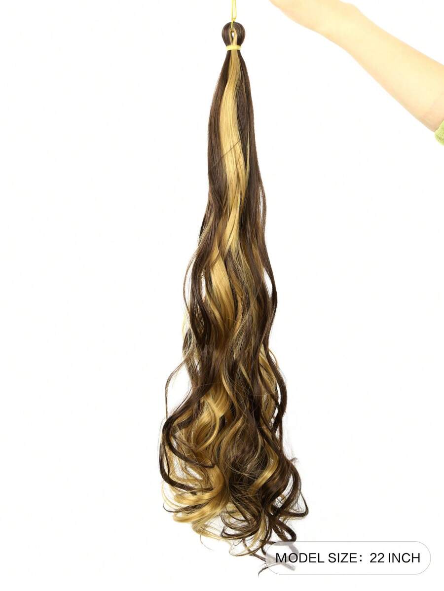 Extensiones rizadas sintéticas francesas resistentes al calor de 22 ...