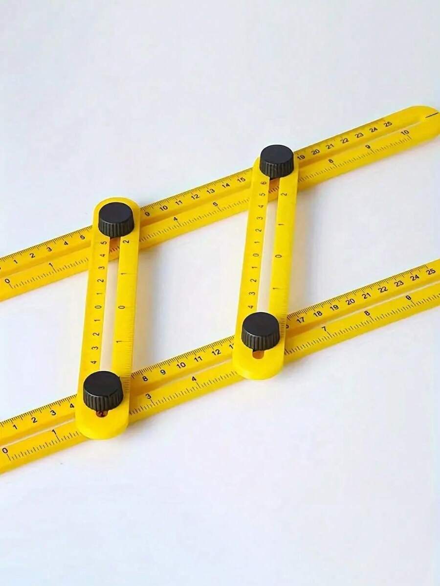 1pc Multi-Functional Foldable Plastic Four-Fold Ruler For Measuring ...