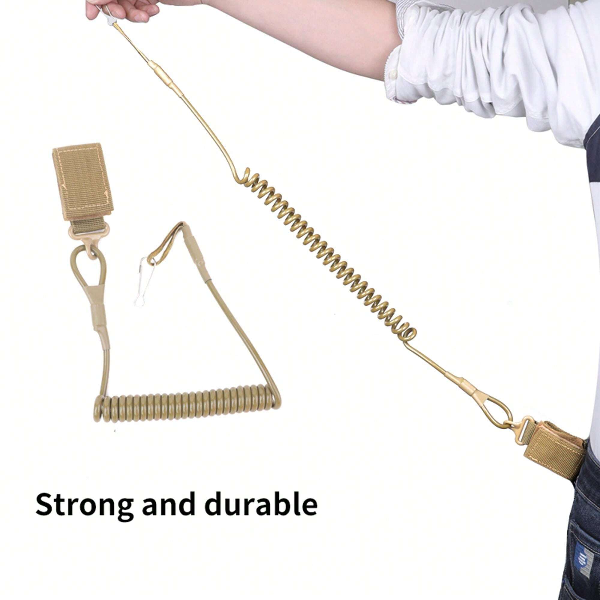 Tactical Waist Chain Belt Gun Holster Strap Plastic Bungee Shock Cord ...