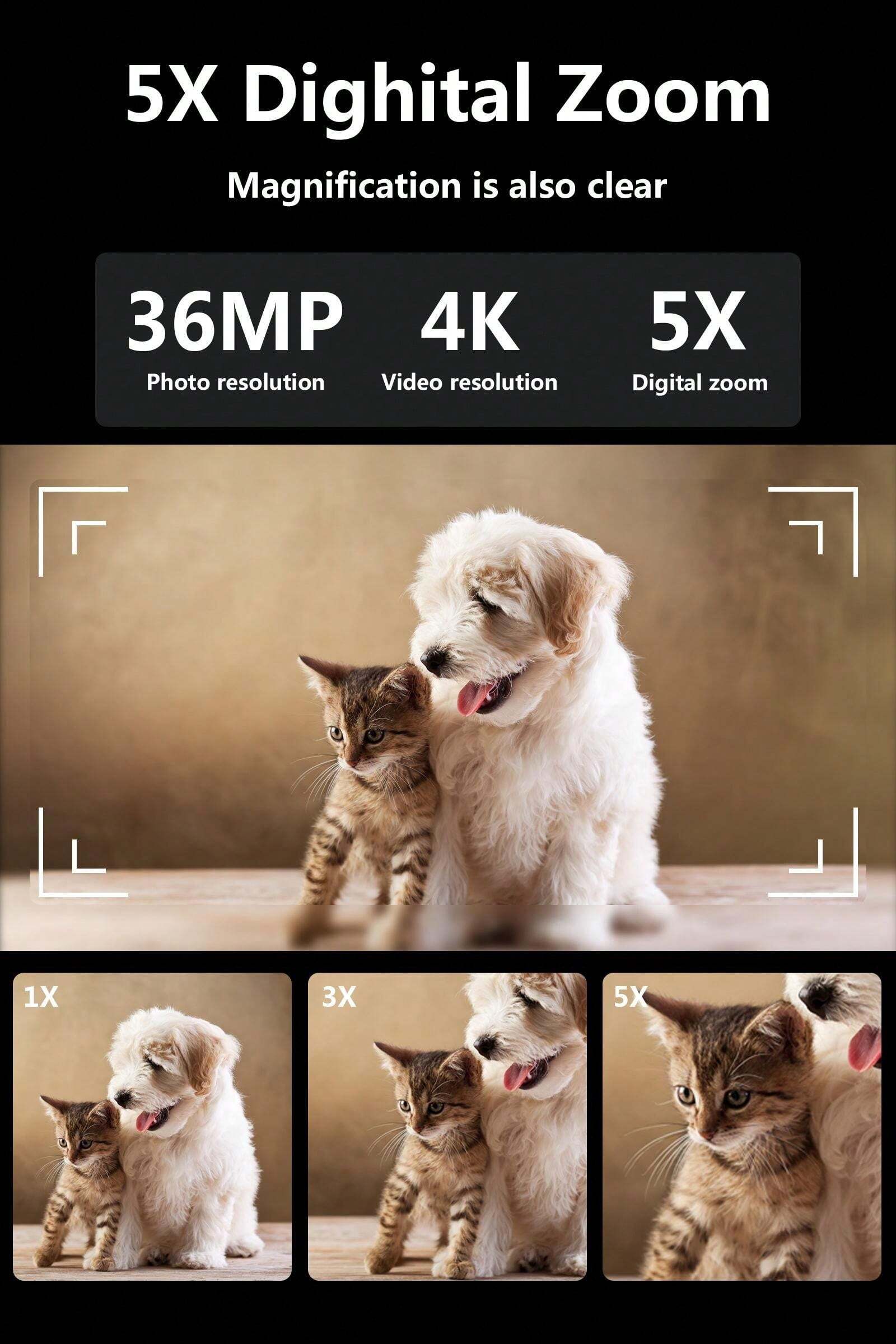 Camo Night Vision Monocular, 5X Digital Infrared Monocular Telescope ...