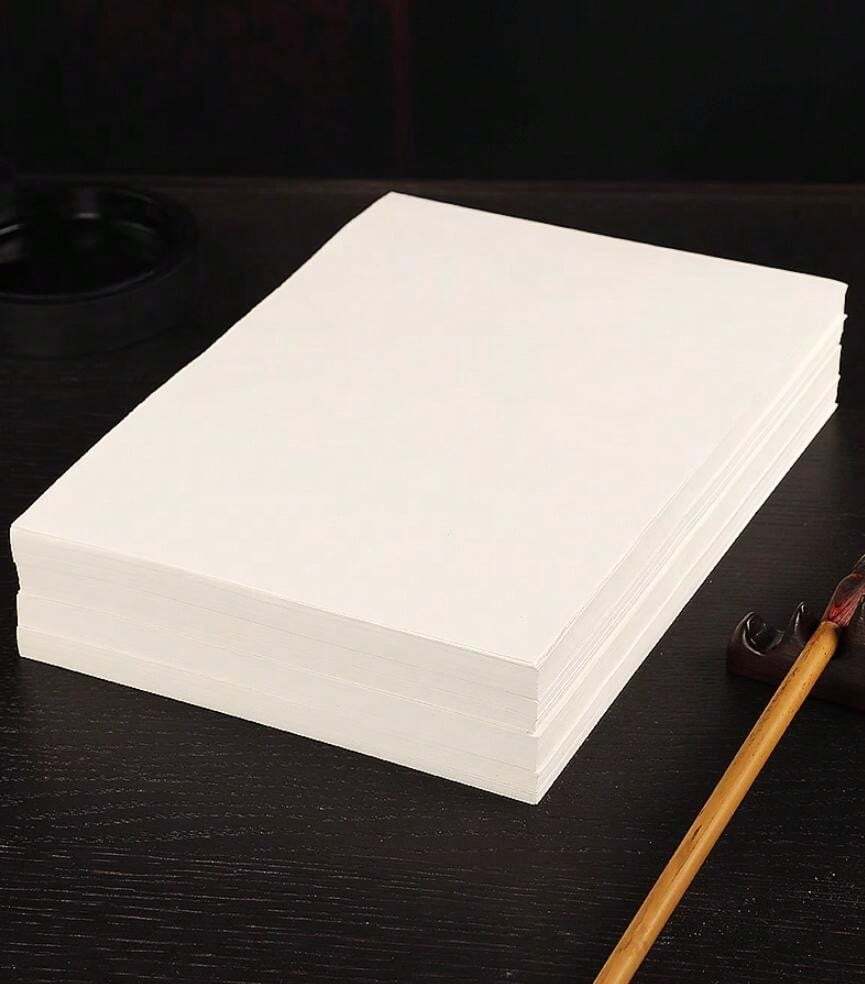 100 Sheets A4 Size Printable Xuan Paper, White Art Xuan Paper Suitable ...