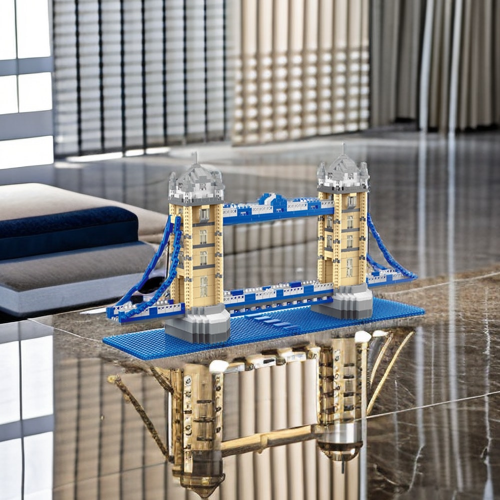 A Set Of Led Lighted Creative Building Model Micro Particle Building ...