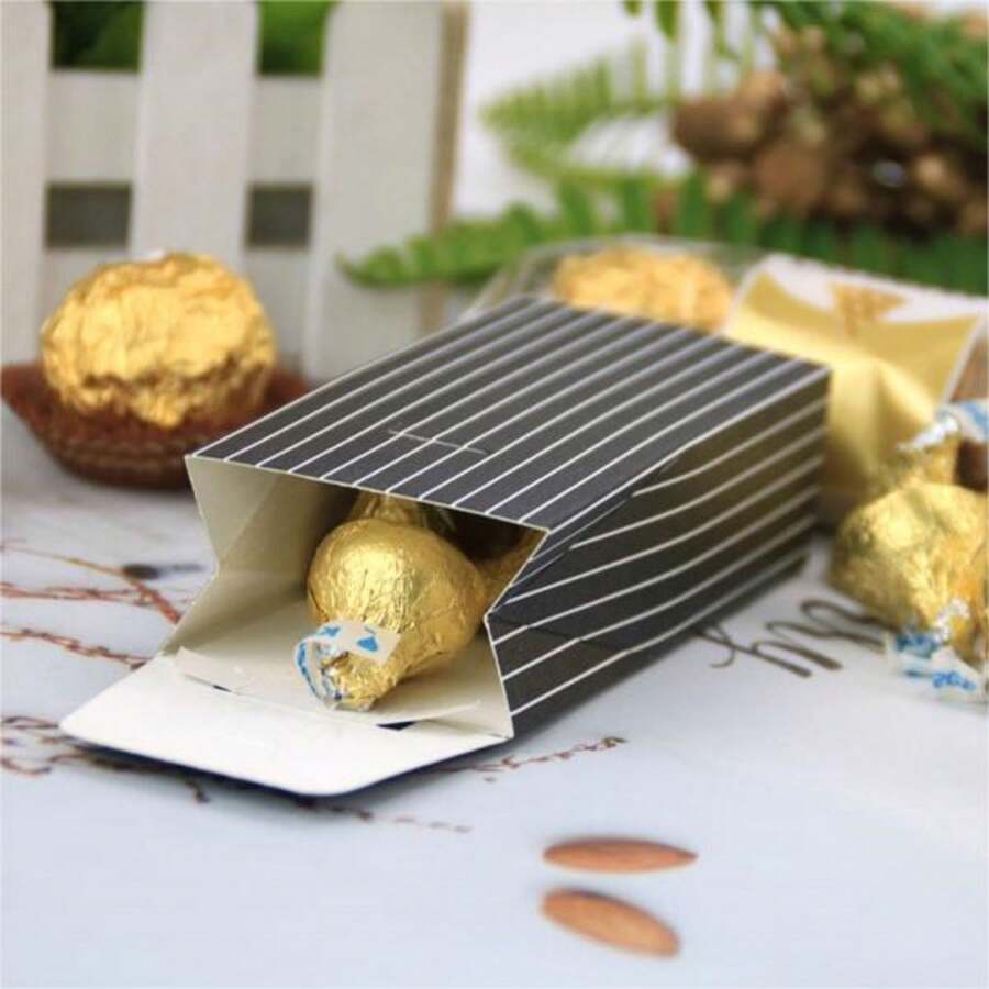 10 Pairs Of Wedding Candy Boxes For Guests, Bride And Groom Candy Boxes ...