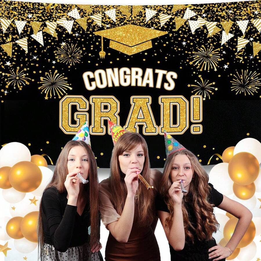 Congratulations Graduation Background Cloth 2024 Graduation Party ...