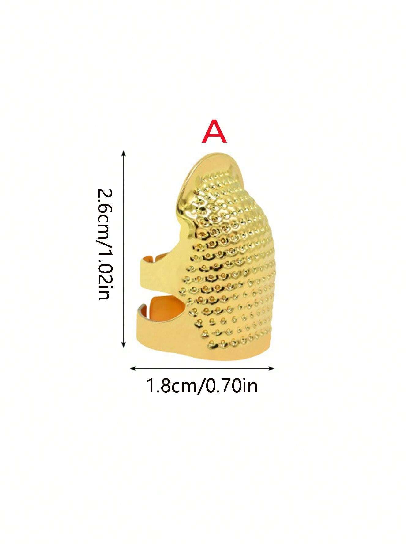2pcs Adjustable Finger Protection Thimble In Top Needle Ring Style With ...