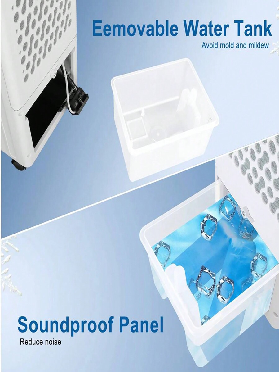 Portable Evaporative Air Cooler Fan Anion Humidify, Compact Home Air ...