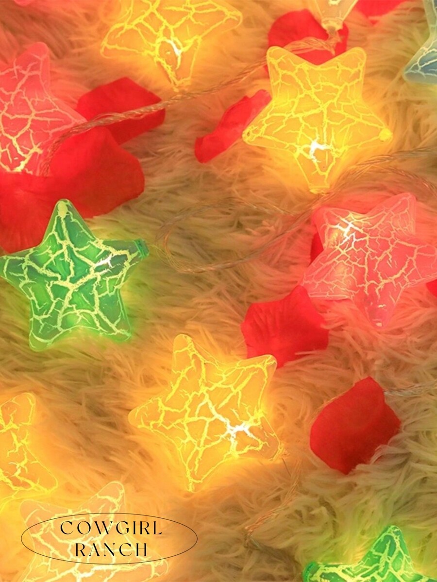 Crack Star String Lights (1-Pack) - Featuring 3m/9.8 Ft Of 20 LED ...