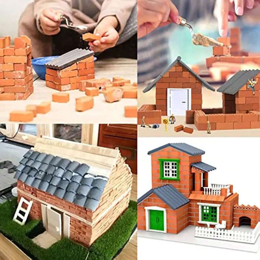 200pcs 1:16 Ini Bricks, Landscaping Miniature Bricks Model, SmallBricks ...