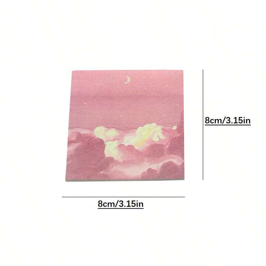 4 Packs Of 200 Sheets Shiny Starry Sky Sticky Notes With High Color ...