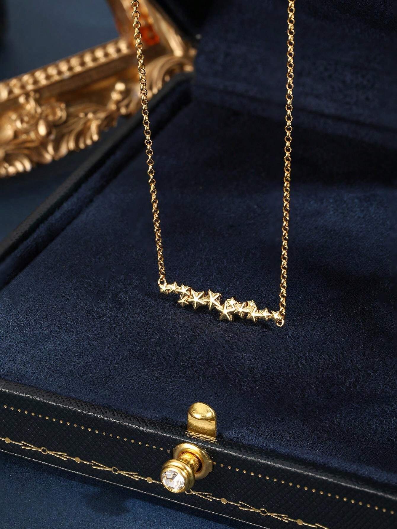 1 Bracelet +1 Necklace S925 Sterling Silver Jewelry Set Elegant Vintage Electroplated 18k Gold ...