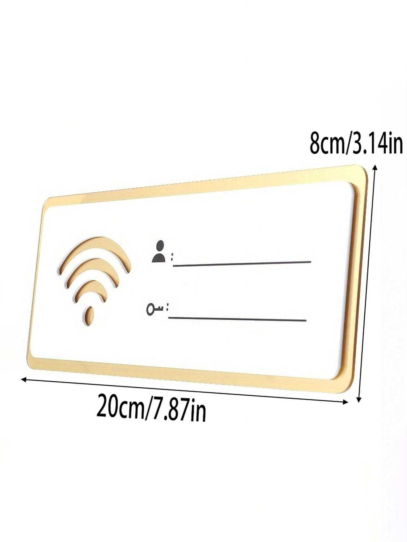 1pc Acrylic WiFi Password Signboard Wireless Network Reminder Plaque ...