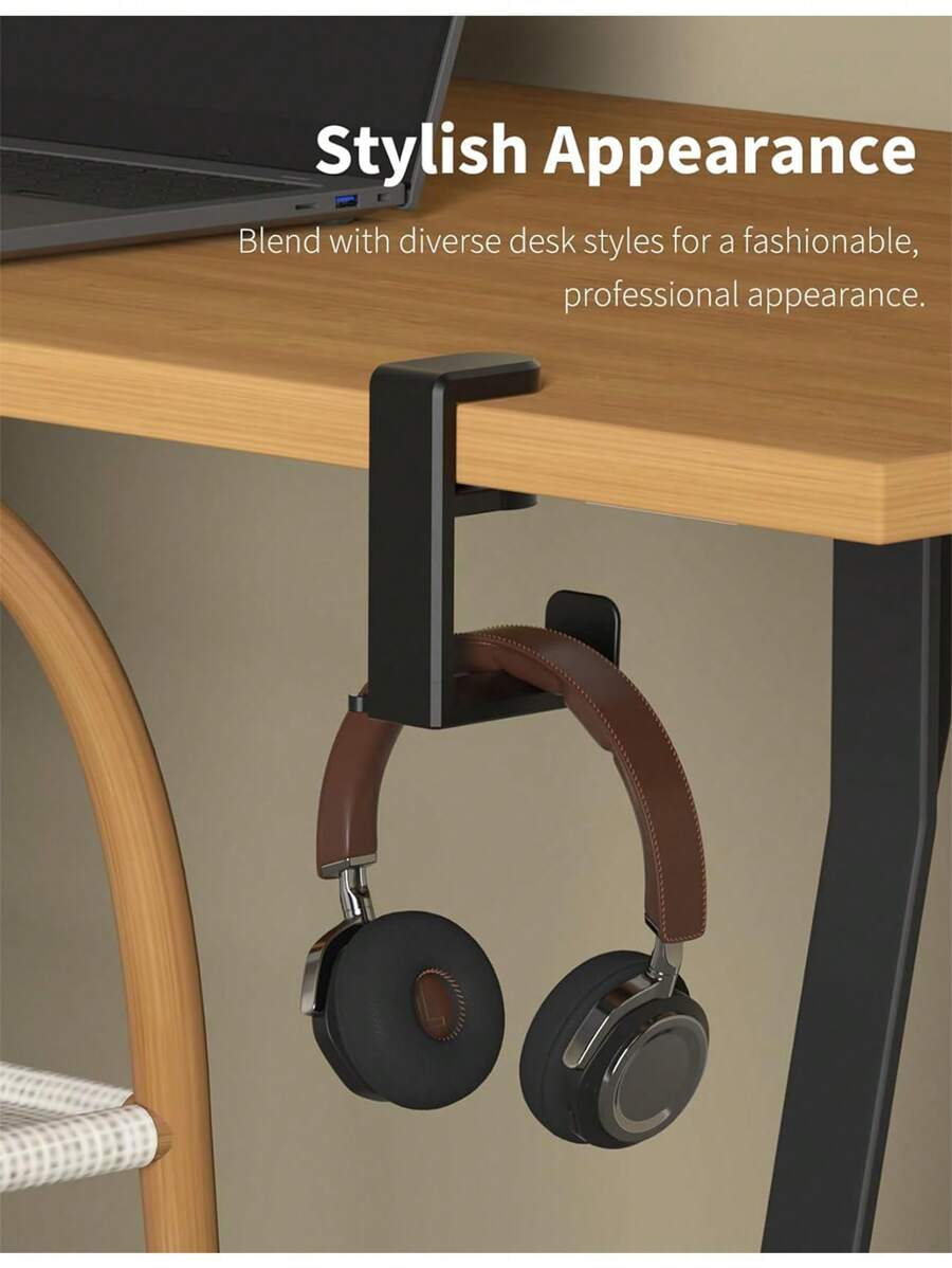 1 Pc Headphone Hook - Under Desk Headphone Holder With 360-Degree ...