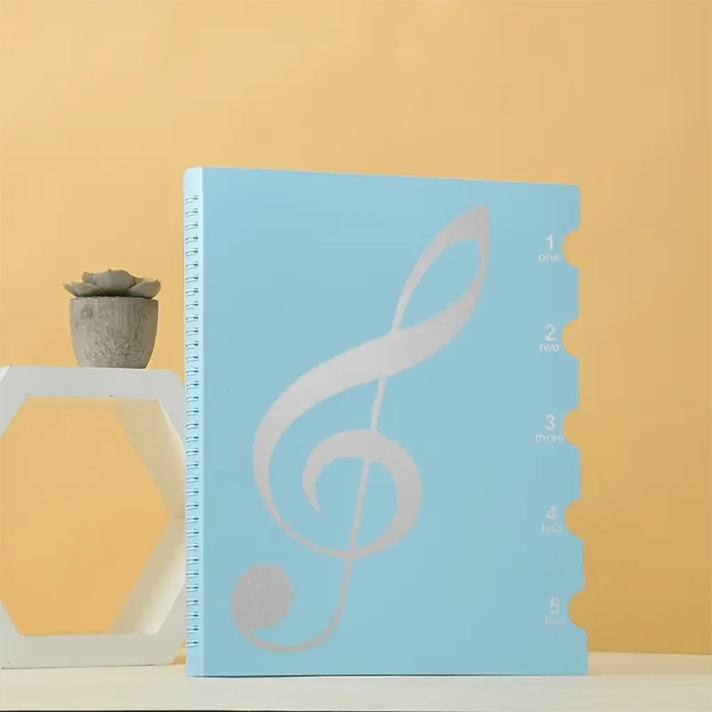 20-Sheet Music Holder | A4 Waterproof Multi-Layer Organizer | Portable ...