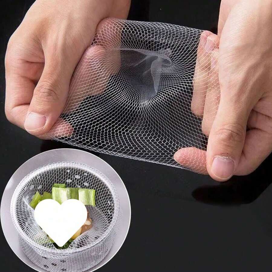 100PCS Filter Net Garbage Bag, Kitchen Filter Net, Disposable Sink ...
