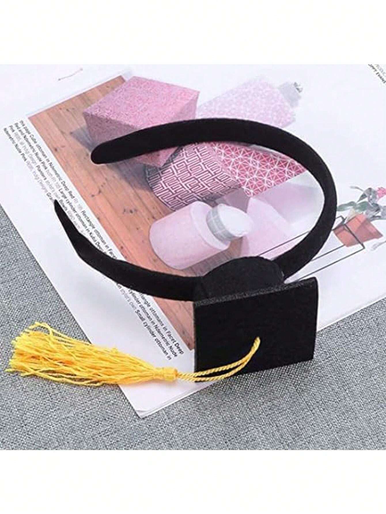 1pc 2024 Graduation Season Party Mini Graduation Cap Headband, School ...