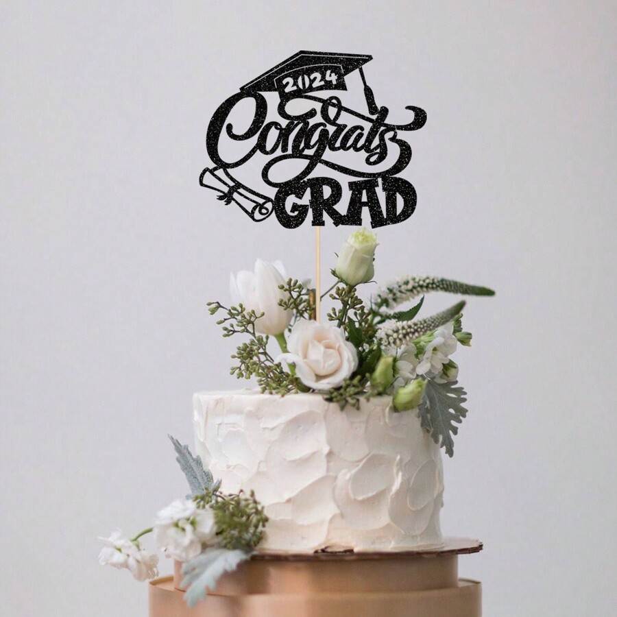 1 Pack Graduation Cake Decorations 2024 Congrats Grad Cake Topper ...