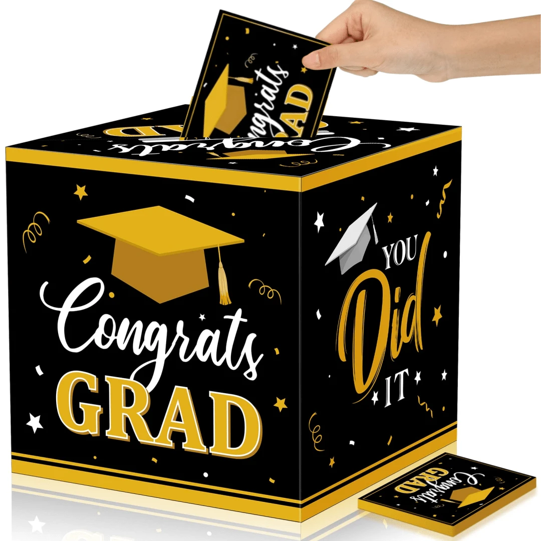 Graduation Card Box med 20 st rådskort Grattis Grad Presentkort Box ...