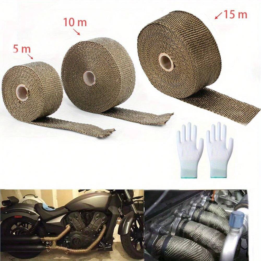 Motorcycle Exhaust Wrap Fiberglass Heat Shield Wrap,Car Heat Wrap Tape ...