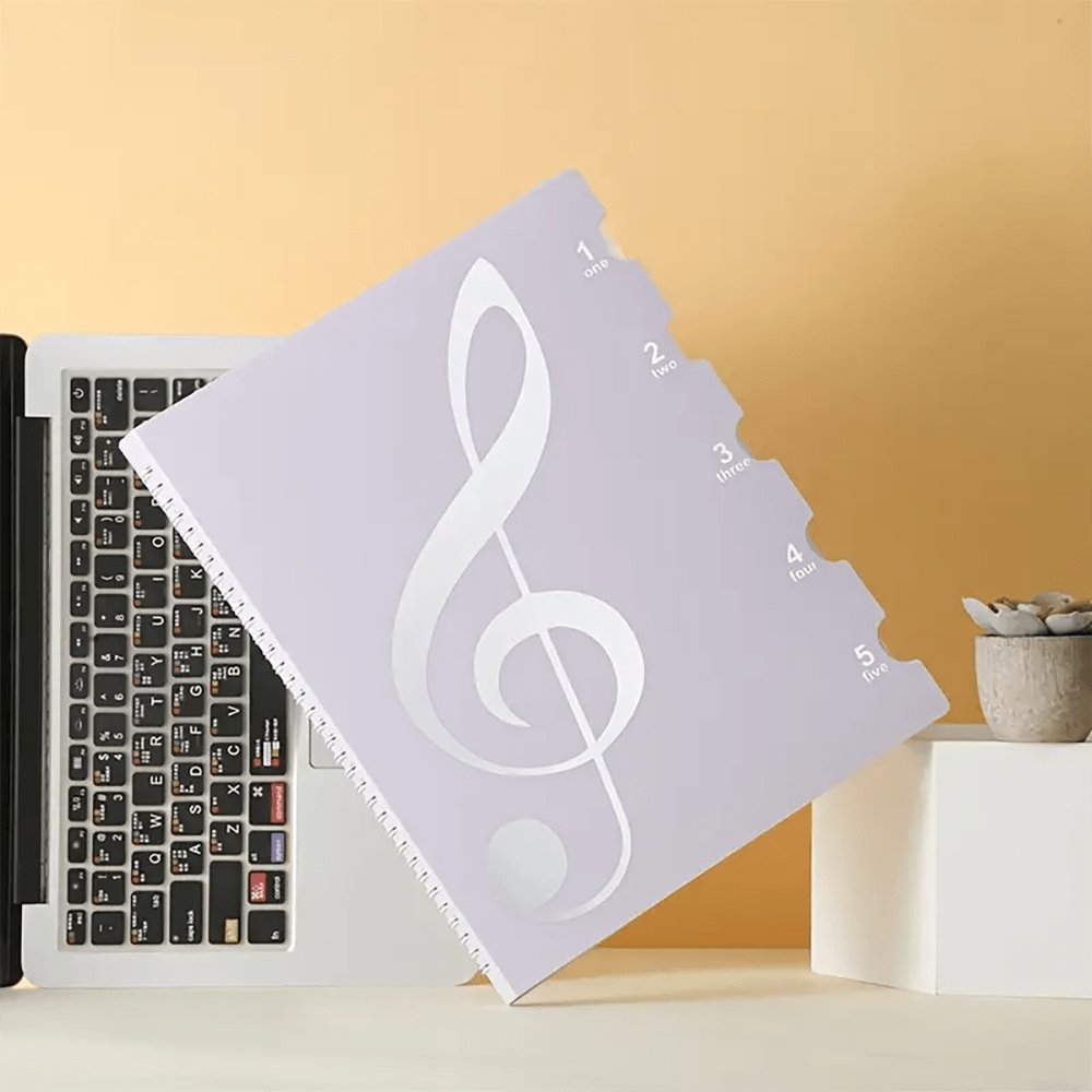 20-Sheet Music Holder | A4 Waterproof Multi-Layer Organizer | Portable ...