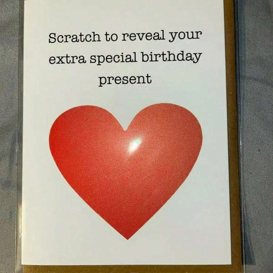 2pcs Fun Birthday Scratch Card, Surprised Card For Boyfriend, Friends ...