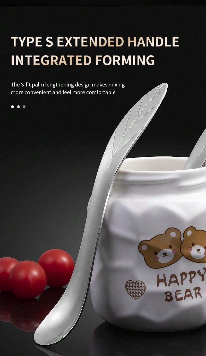 304 Stainless Steel S-Shaped Stirring Spoon Home Long-Handled Soup ...